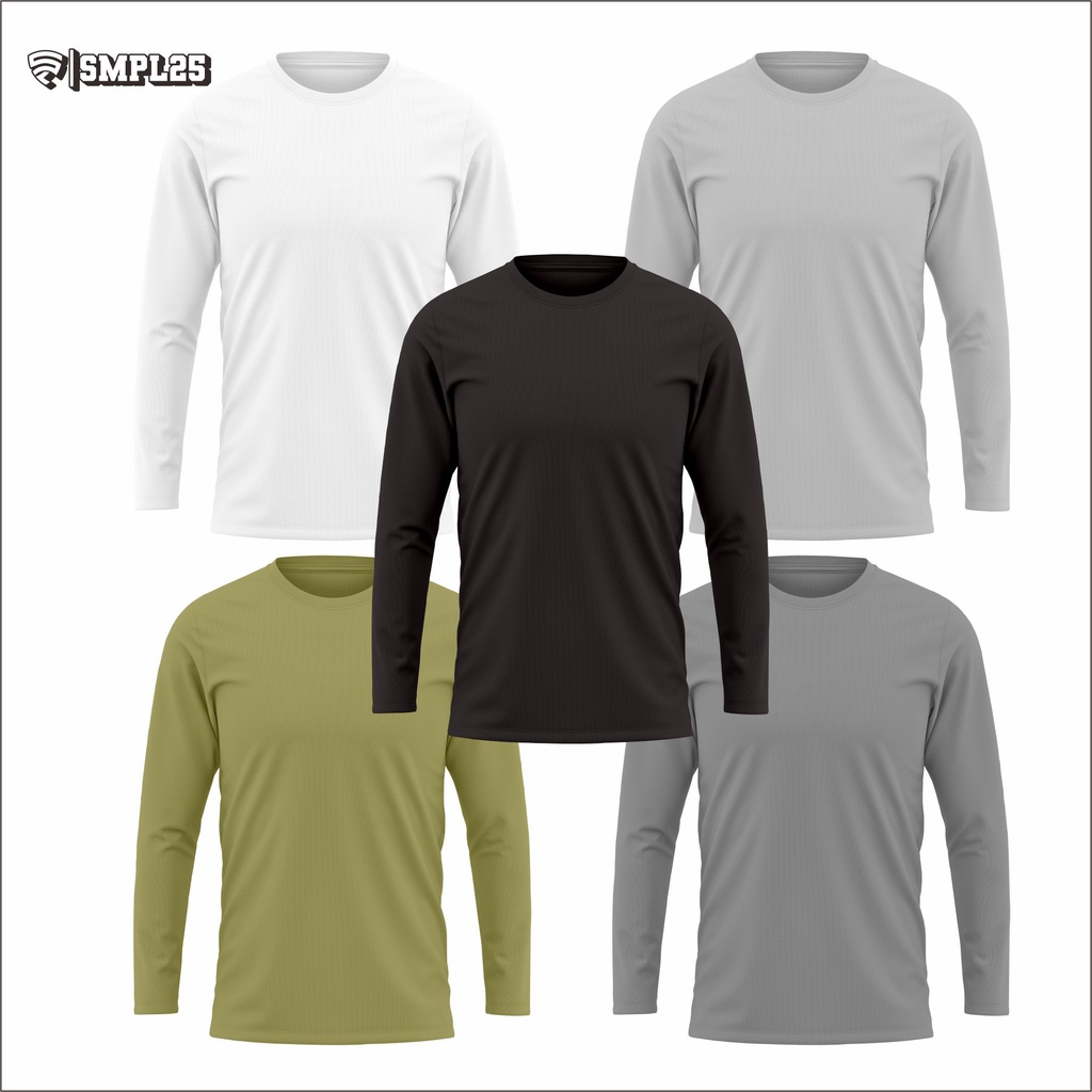 Jual Kaos Running Dryfit Polos panjang pria wanita / Kaos Polos Dryfit ...
