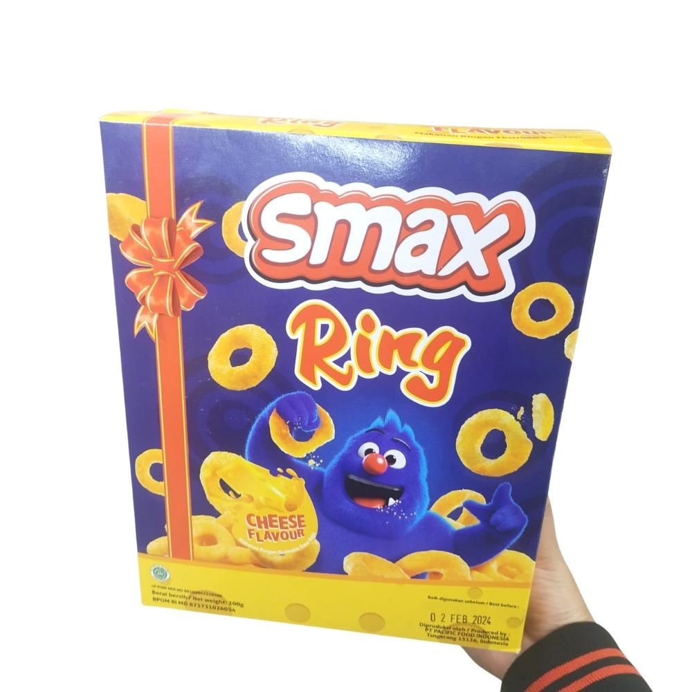 Jual Smax Ring Cheese Flavor 100gr Kemasan Kardus Kotak Snack Makanan ...