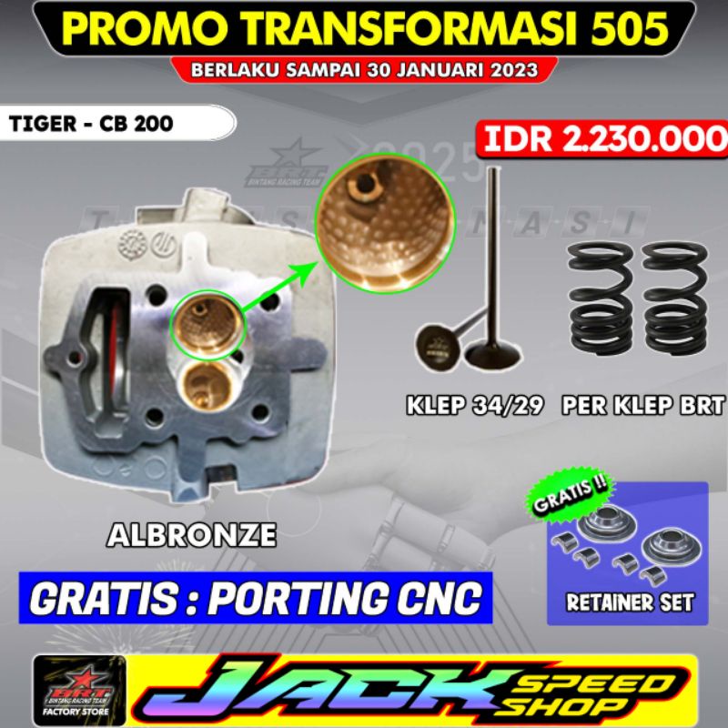 Jual HEAD BRT TIGER OLD REVO TIREV MEGAPRO PRIMUS NEOTECH GL PRO MAX CB100 34 29 36 31 SILINDER ...