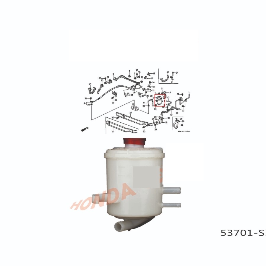 Jual Tabung power steering civic genio estilo 1992 1993 1994 1995 ...