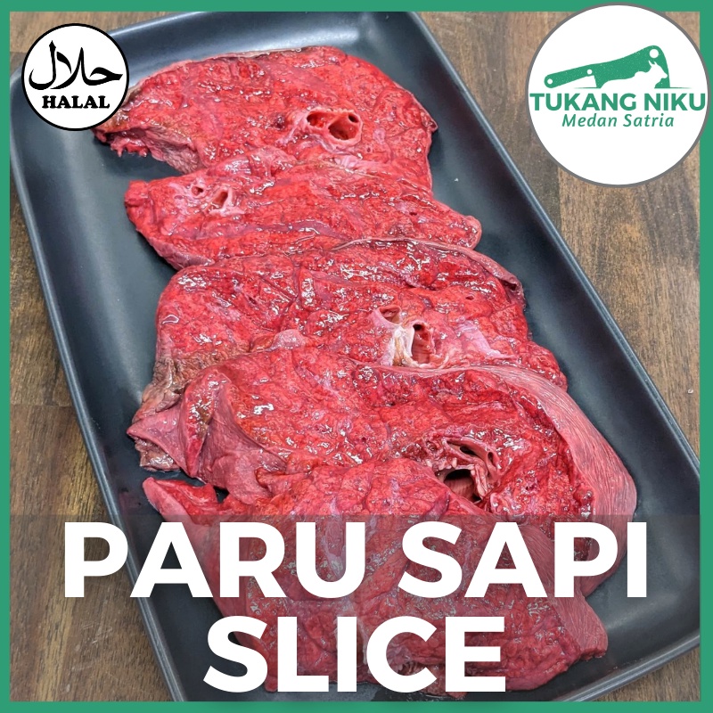 Jual PARU SAPI SLICE - HALAL DAGING SEGAR FROZEN BEEF LUNG BEKU FRESH ...