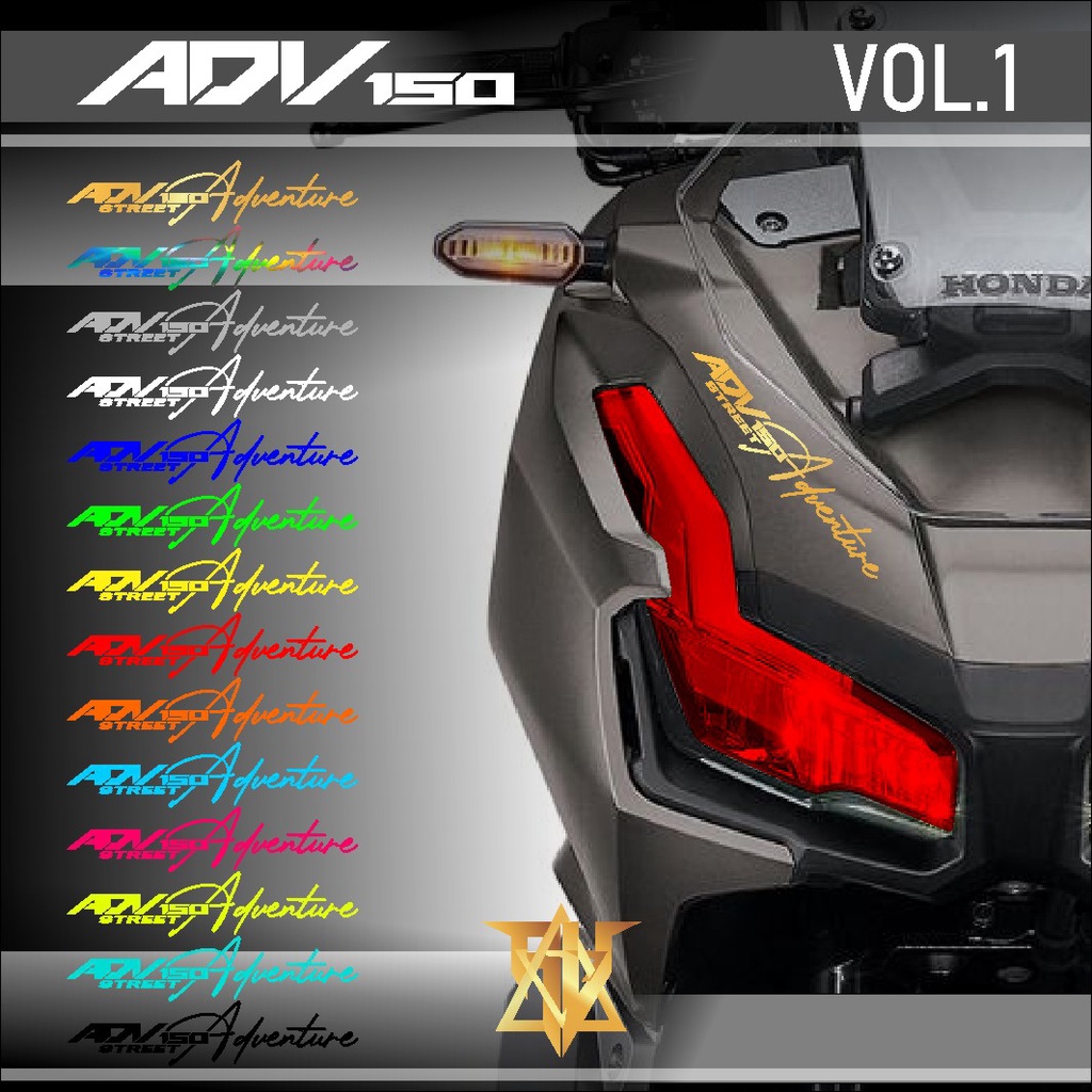 Jual Cutting Sticker ADV 150 - Stiker Lis Variasi Motor Honda ADV 150 ...