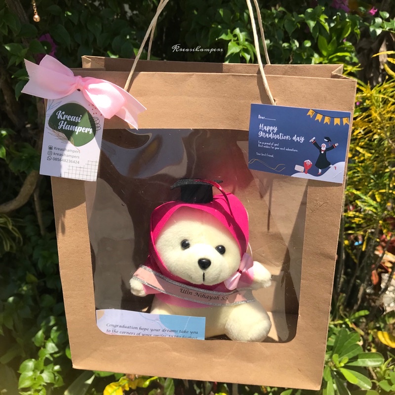 Jual Kado Hampers Gift Wisuda Bunga Boneka | Hampers Tas Bunga Boneka ...