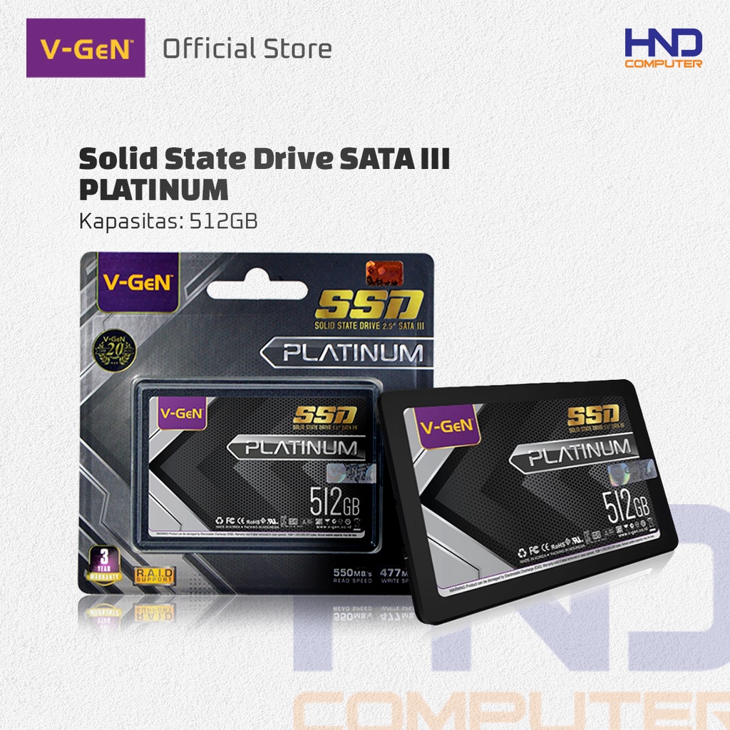Jual SSD V-GeN 512GB SATA 3 Solid State Drive 2.5" VGEN - PLATINUM ...