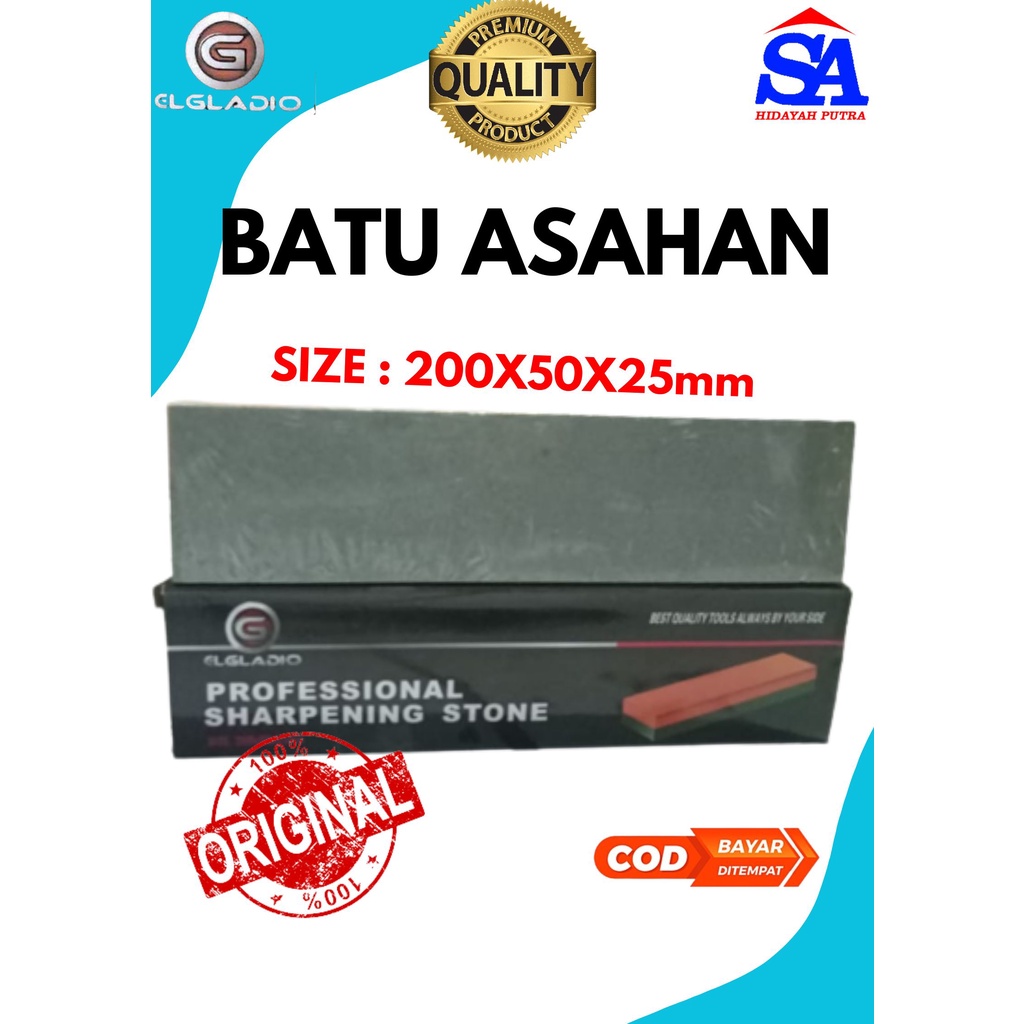 Jual [ TERLARIS ] Batu asahan asli alam ukuran 200X50X25mm elgladio ...