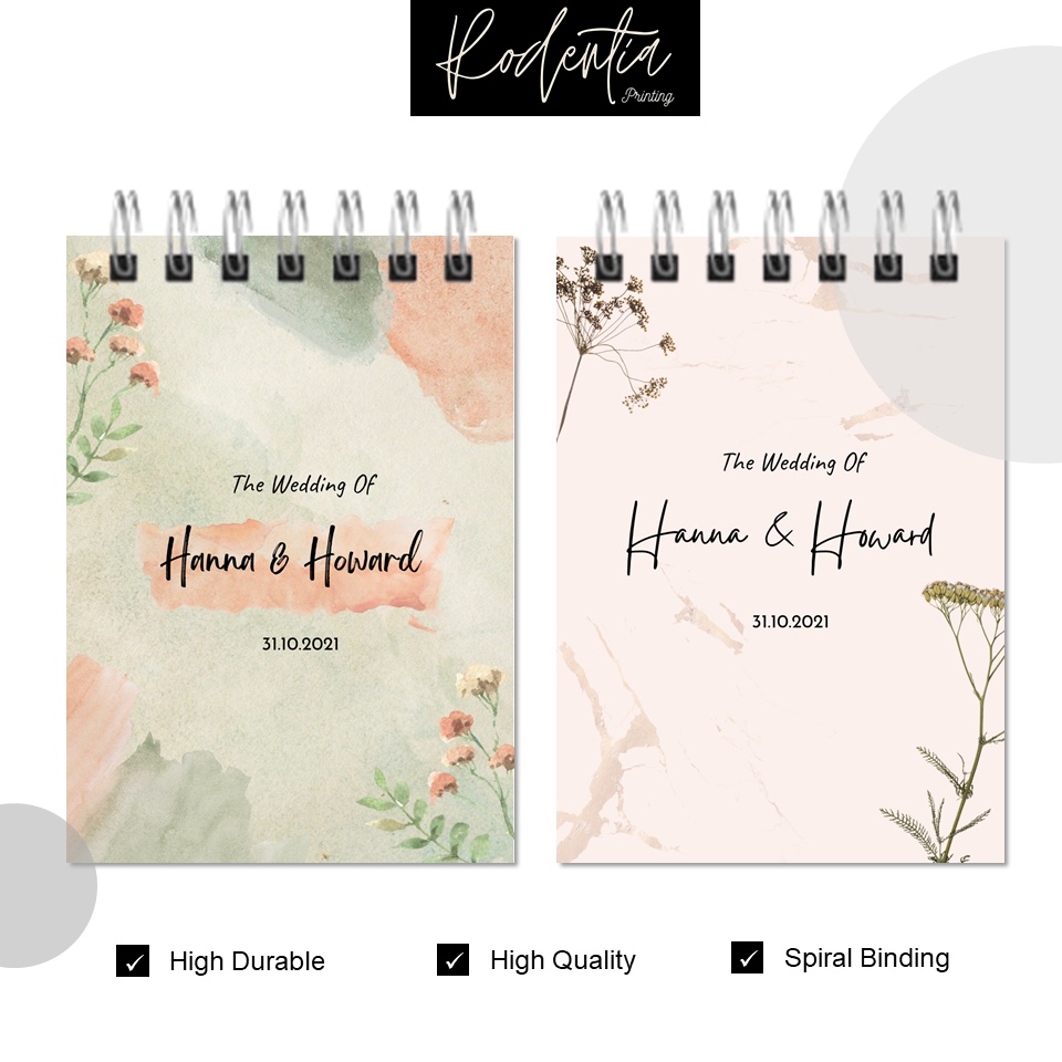 Jual Ukuran A6 Notes Buku Catatan Kecil Ukuran Souvenir Pernikahan ...