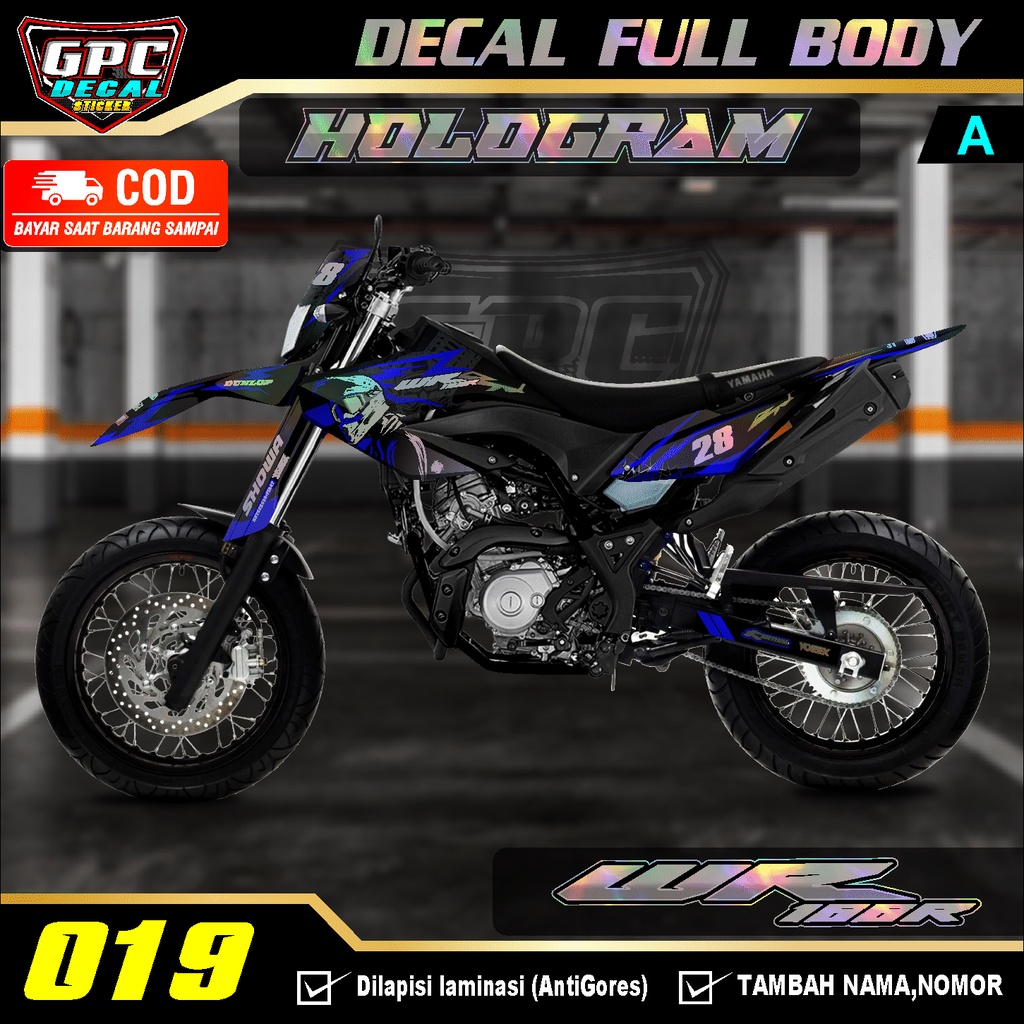 Jual Decal Sticker HOLOGRAM Motor Cross WR155 Fullbody - Dekal Stiker ...
