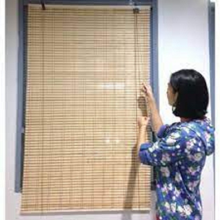 Jual Tirai bambu gulung ukuran 50cm X 150cm dekorasi ruang tamu | Shopee Indonesia