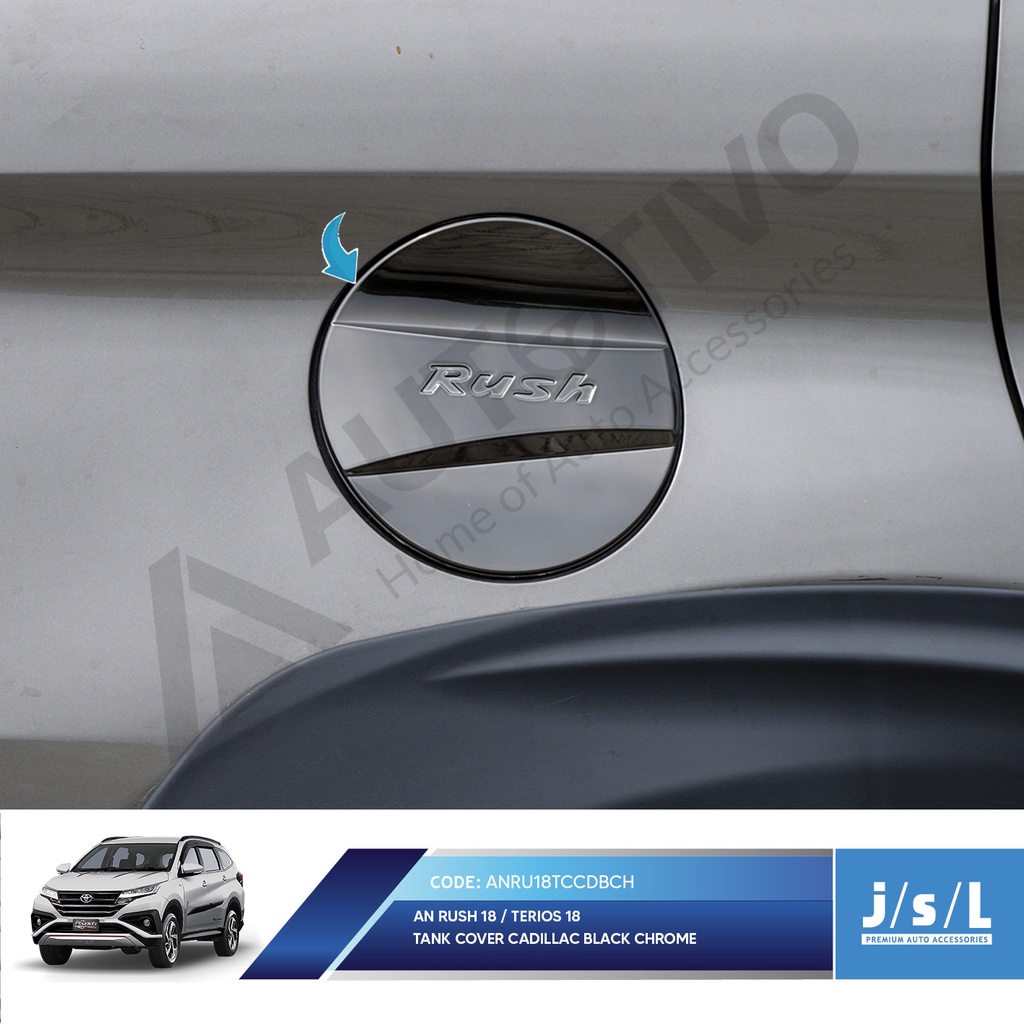 Jual All New Rush 2018 Tank Cover Cadillac Black Chrome JSL Cover ...