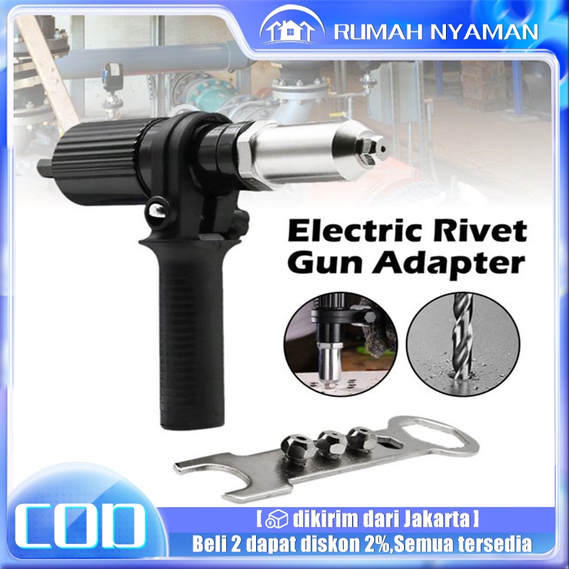 Jual Alat Tang Rivet Ripet Adaptor Konverter Bor Paku Rivet Elektrik ...