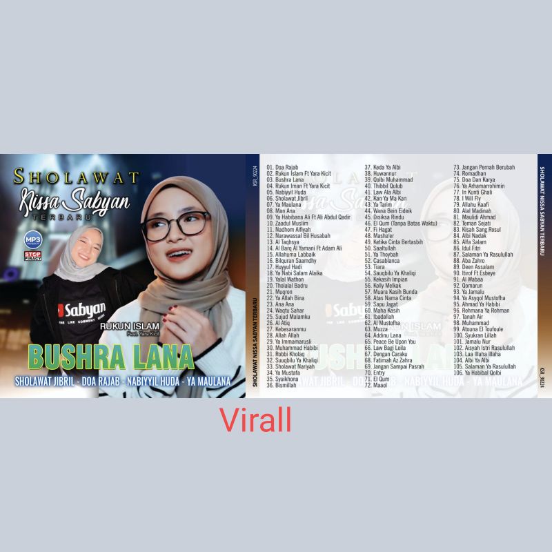 Jual Kaset Audio Lagi Mp3 Sholawat Nissa Sabyan Bushra Lana | Shopee Indonesia