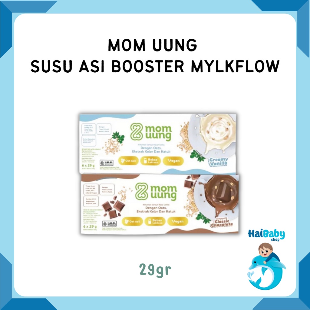 Jual MOM UUNG SUSU ASI BOOSTER MYLKFLOW SINGAPORE CHOCOLATE ATAU CREAMY ...