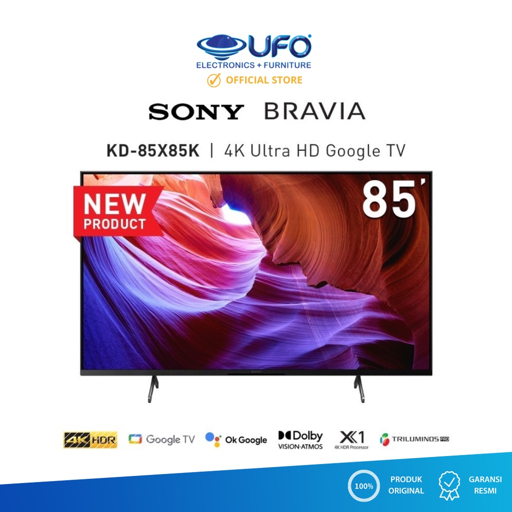 Jual Sony 85 Inch 4K HDR LED TV Smart Android Google TV KD85X85K | Shopee Indonesia
