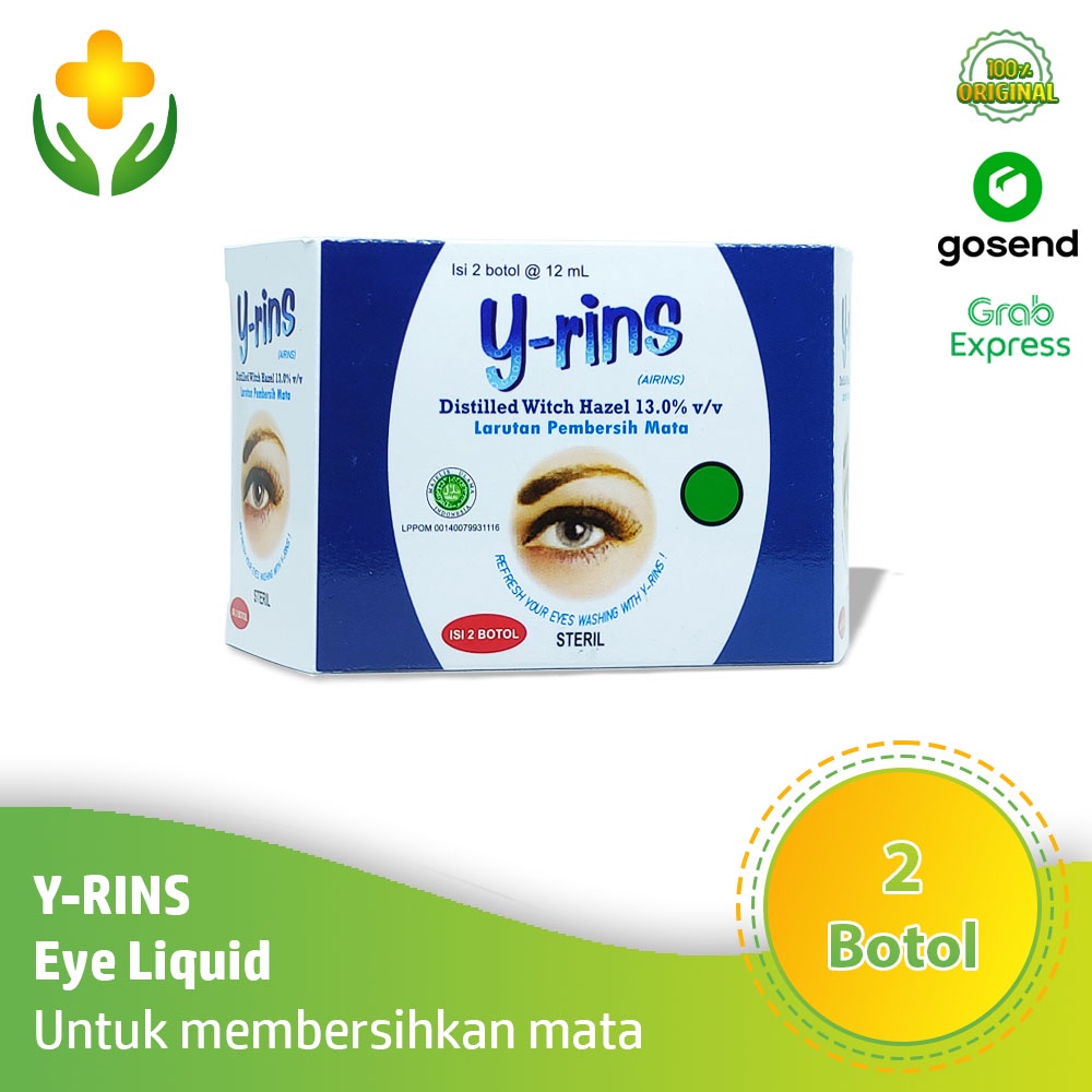 Jual Y-Rins Eye Liquid 12 ml 2 Botol Obat Mata Iritasi Pembersih Mata Y ...