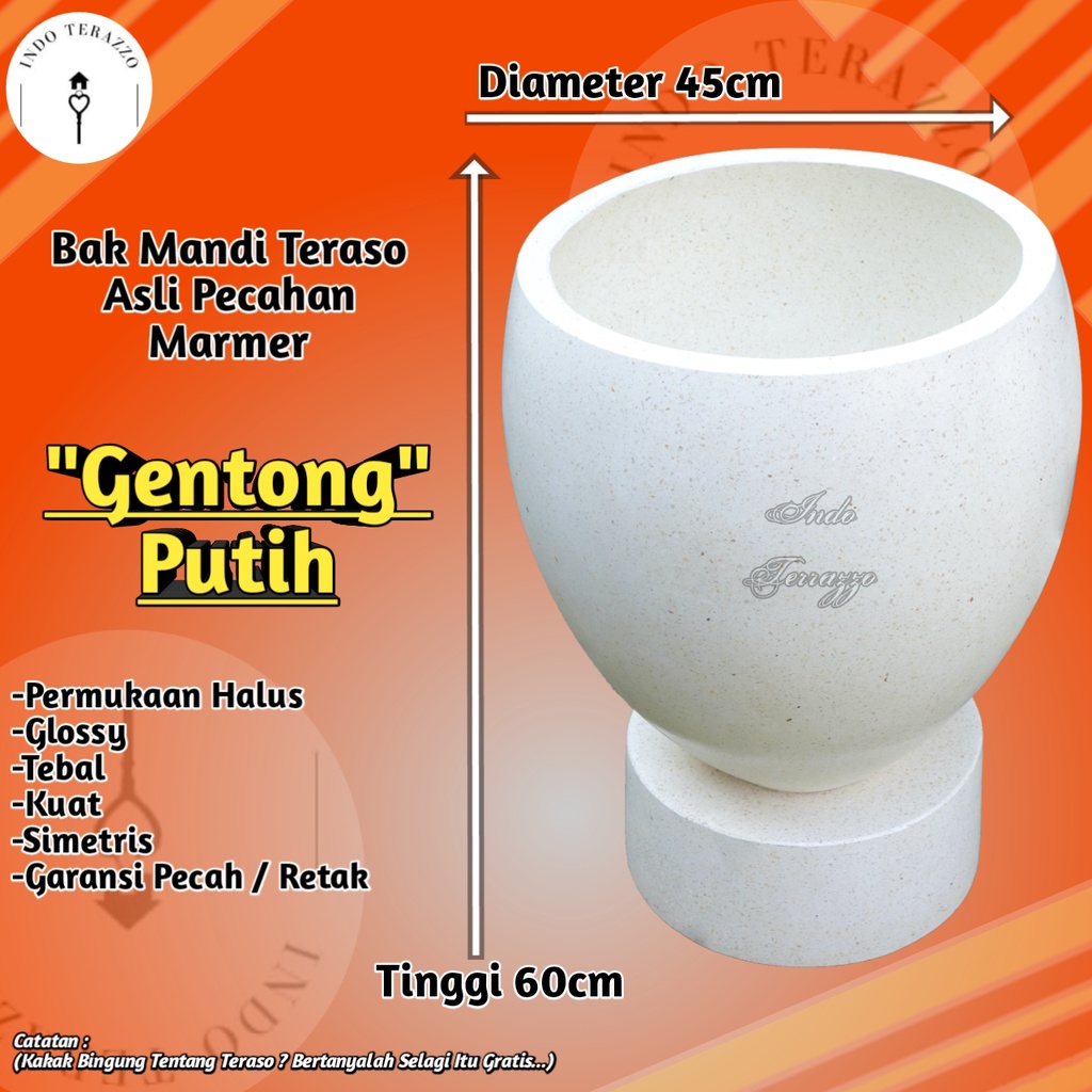 Jual INDO TERRAZZO BAK MANDI GENTONG AIR TERASO MARMER TIPE BAKUL ...