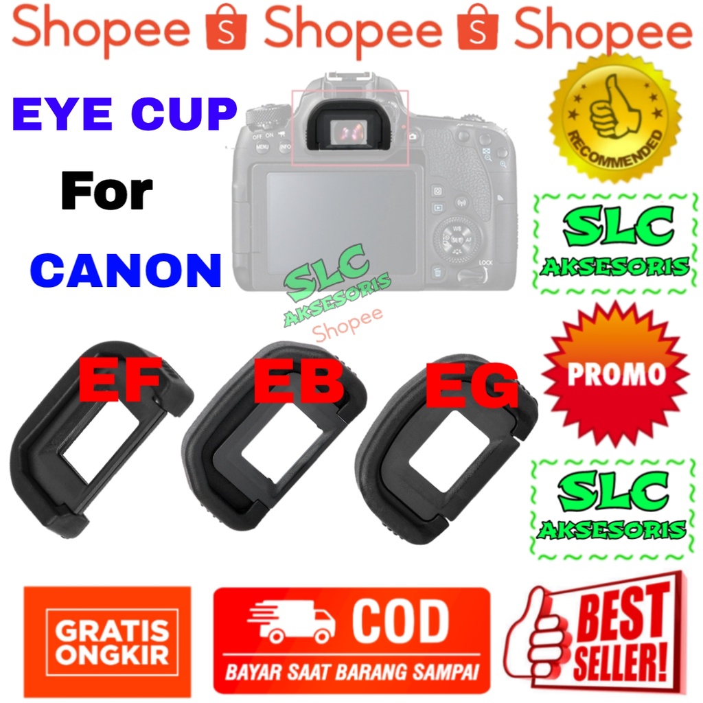 Jual Eye Cap / View Finder EF / EB / EG For Kamera Canon DSLR Eyecup EOS ViewFinder Karet Eyecap ...