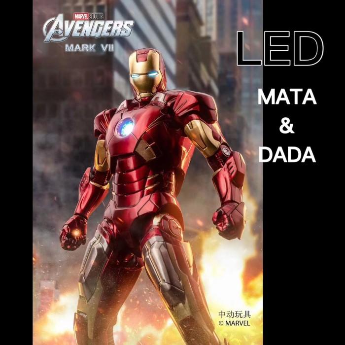 Jual Zd Toys Original Iron Man Mark Vii - Zdtoys Ironman Mk 7 - Led ...