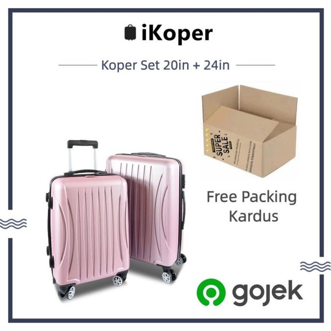 Jual Koper Polo Set 20 inch + 24 Inch Original Polo Cabin Size Koper ...