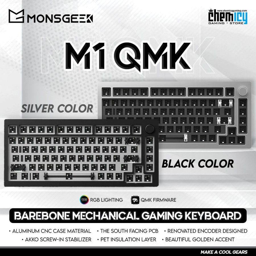 Jual Monsgeek M1 QMK Barebone Version Mechanical Gaming Keyboard ...