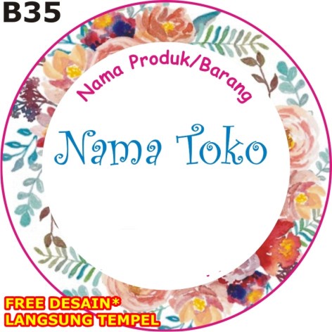 Jual STIKER BULAT ISI 26 PCS| STIKER PRODUK | STIKER KEMASAN | STIKER ...
