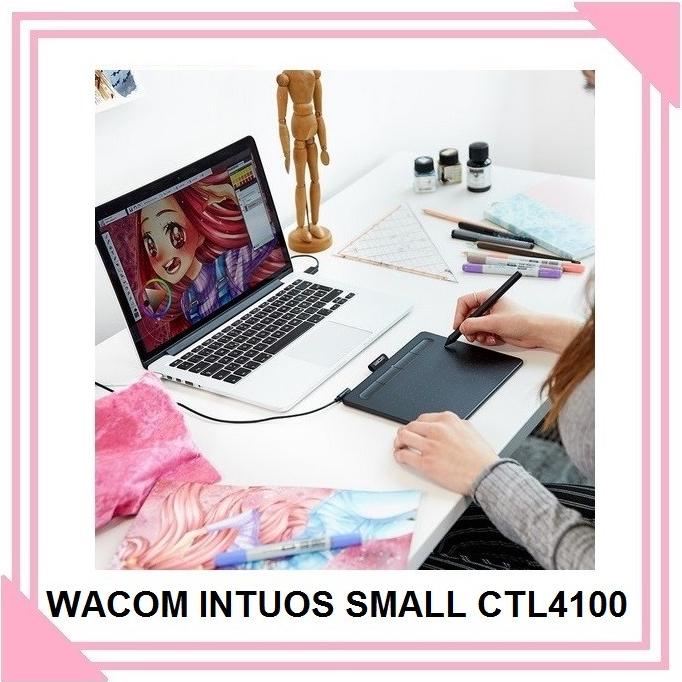 Jual Wacom Intuos Small 4K CTL4100 Pen Tablet Desain Grafis | Shopee ...