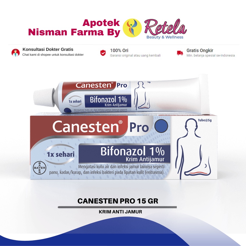 Jual CANESTEN PRO CREAM 15G | Shopee Indonesia