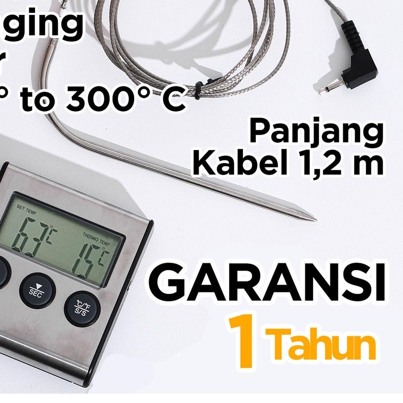 Jual Termometer Masak Digital dengan Kabel Alarm untuk Dapur, Oven, Air ...
