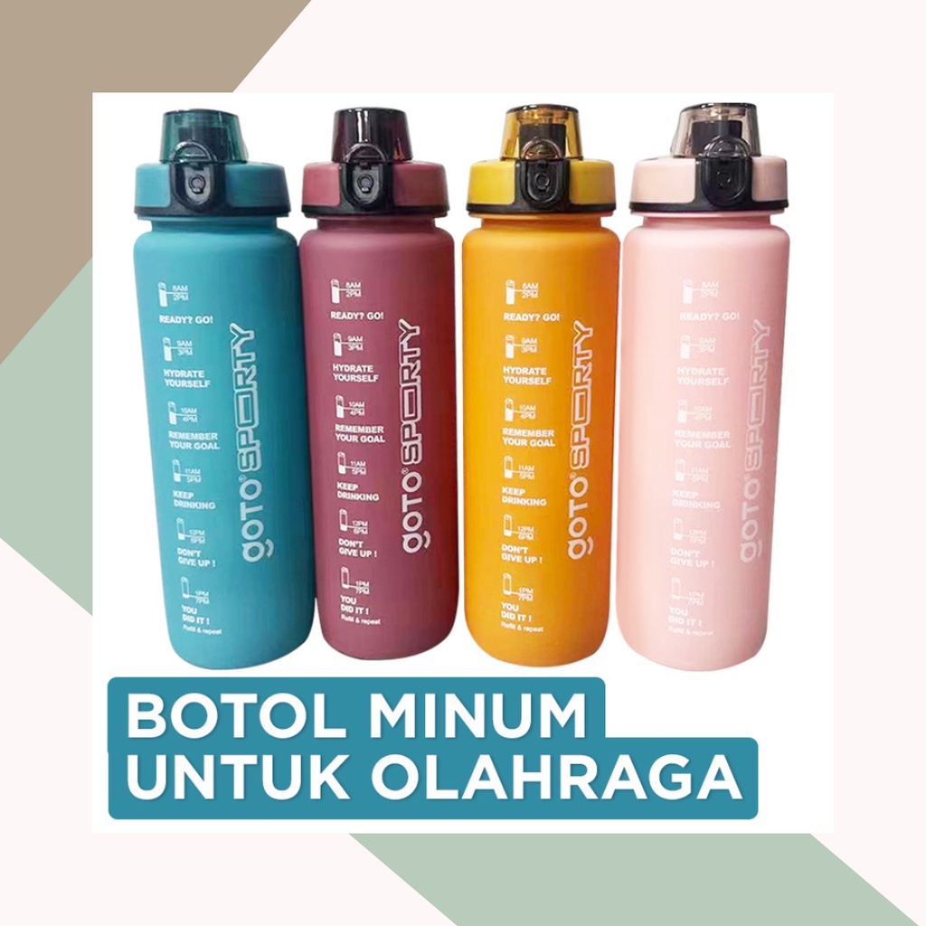 Jual Goto Sporty Bottle Tumblr Air 1 Liter Botol Minum Sport Olahraga ...