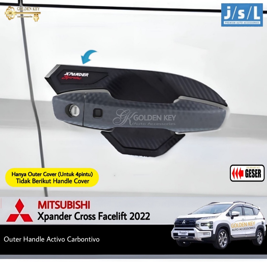 Jual JSL Outer Handle New Xpander Cross 2022 Mangkok Pintu Activo Carbontivo | Shopee Indonesia