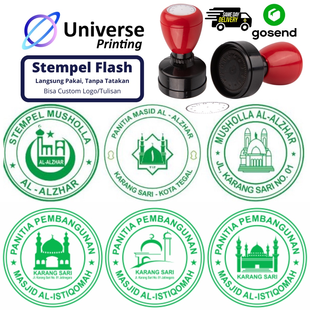 Jual Stempel MASJID / Stempel MUSHOLA GEREJA dll SIAP PAKAI | Shopee ...