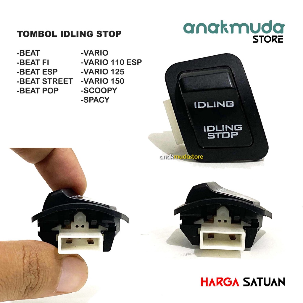 Jual Saklar Idling Engine Stop System Tombol Saklar Motor Honda Beat Fi ...