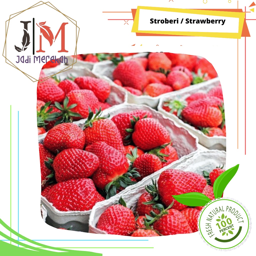 Jual [JM SoFresh] - Buah Stroberi Segar / Strawberry Fresh Fruit ...