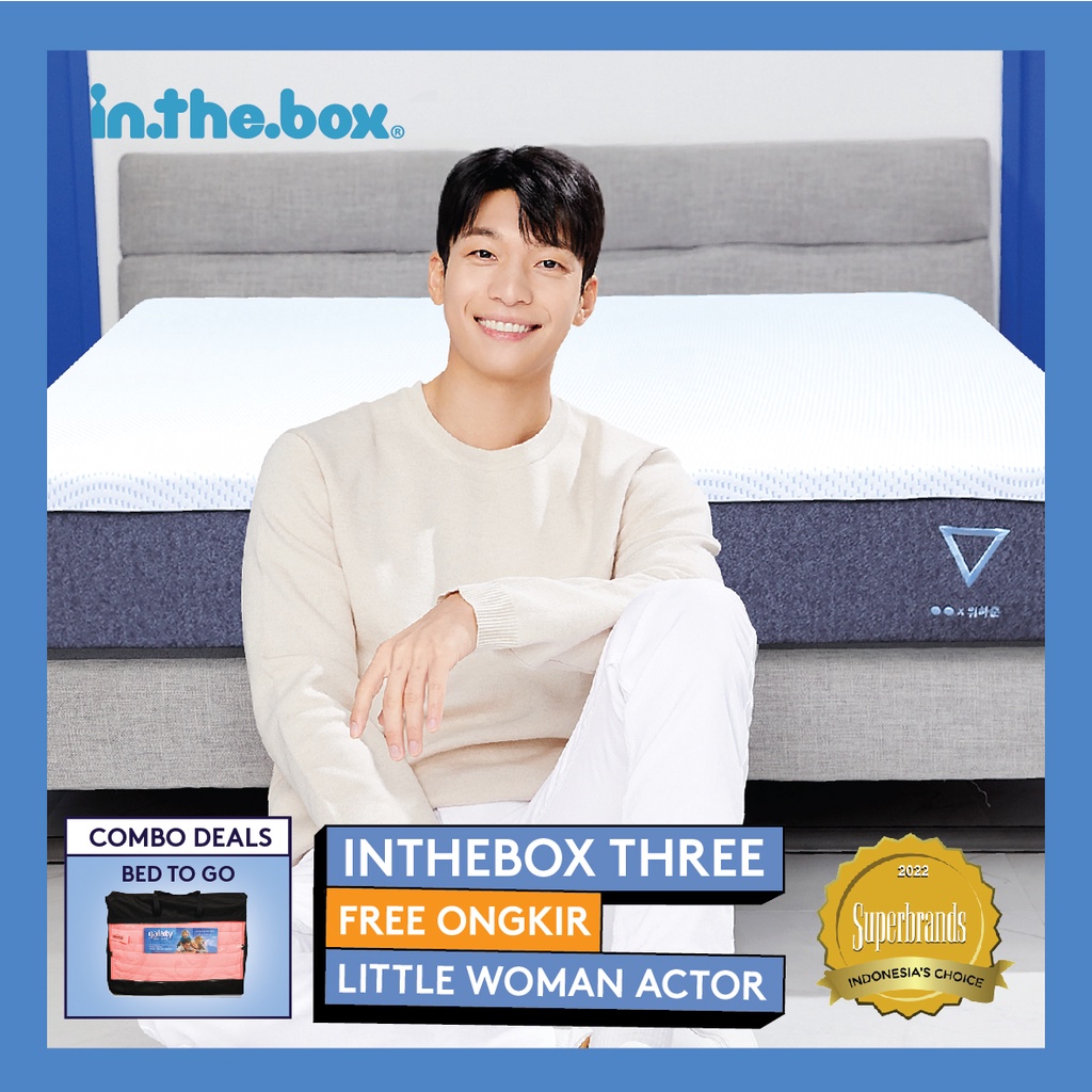 Jual [PROMO] Kasur INTHEBOX Three Hybrid Airwave Foam | GRATIS Kasur Bed To Go + Bantal | Ukuran ...