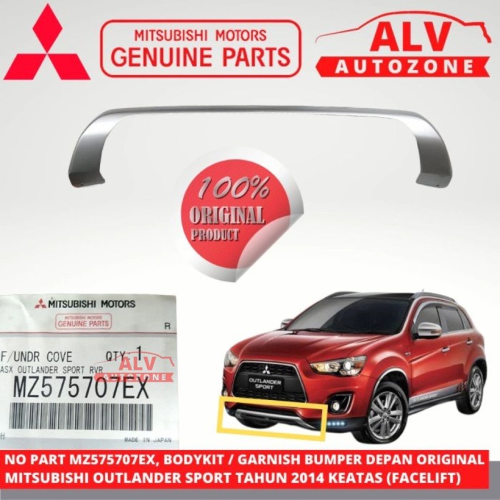 Jual BODYKIT GARNISH SPOILER BUMPER DEPAN OUTLANDER ACTION MZ575707EX ...