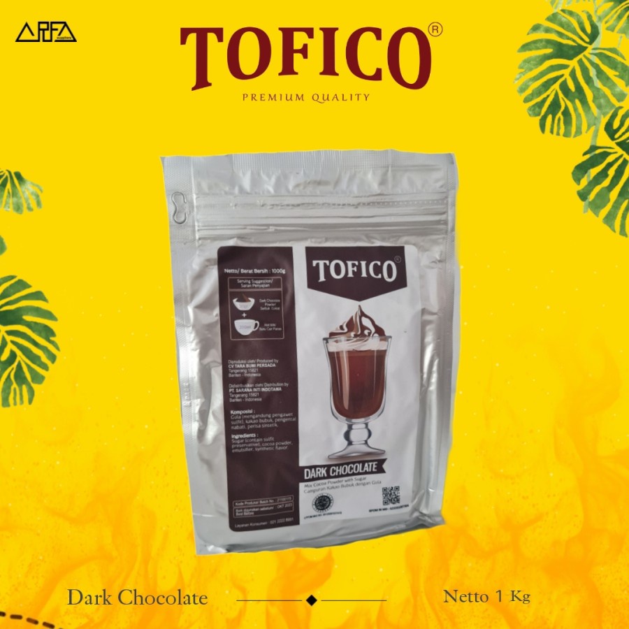 Jual Powder Tofico Dark Chocolate 1 kg - Bubuk Minuman Coklat | Shopee ...