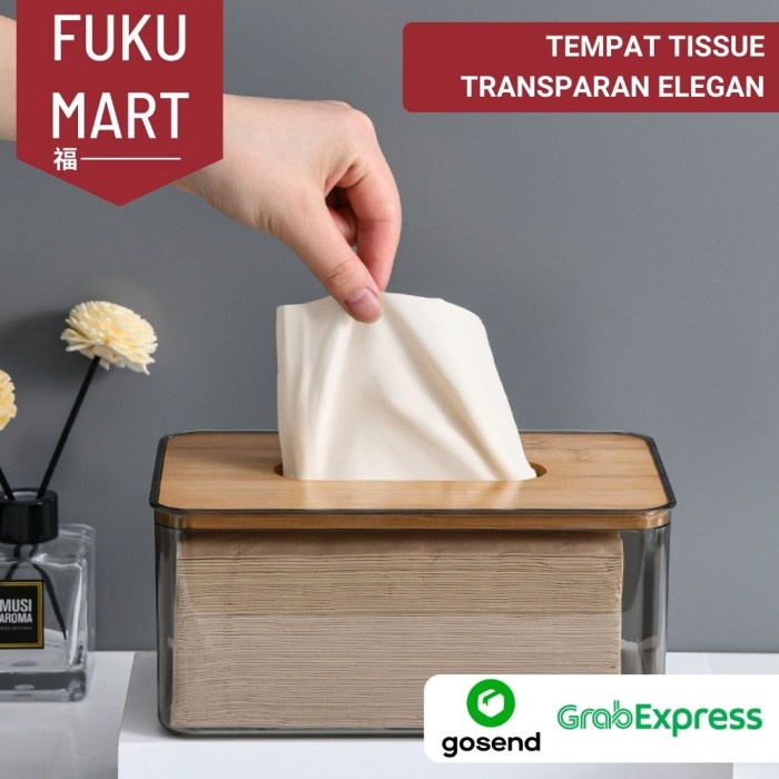 Jual Levy Kotak Tisu Kayu Tempat Tissue Box Kotak Tissue Kayu Transparan Elegan | Shopee Indonesia