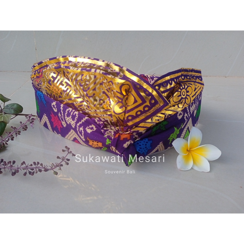 Jual Udeng Bali Jadi Motif Batik Ikat Kepala Topi Khas Bali | Shopee ...