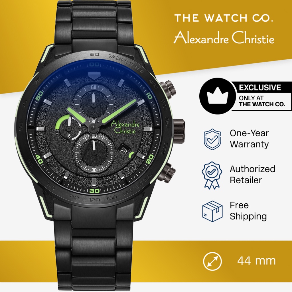 Jual Jam Tangan Alexandre Christie Sport Chrono Male Chrono Band Black ...