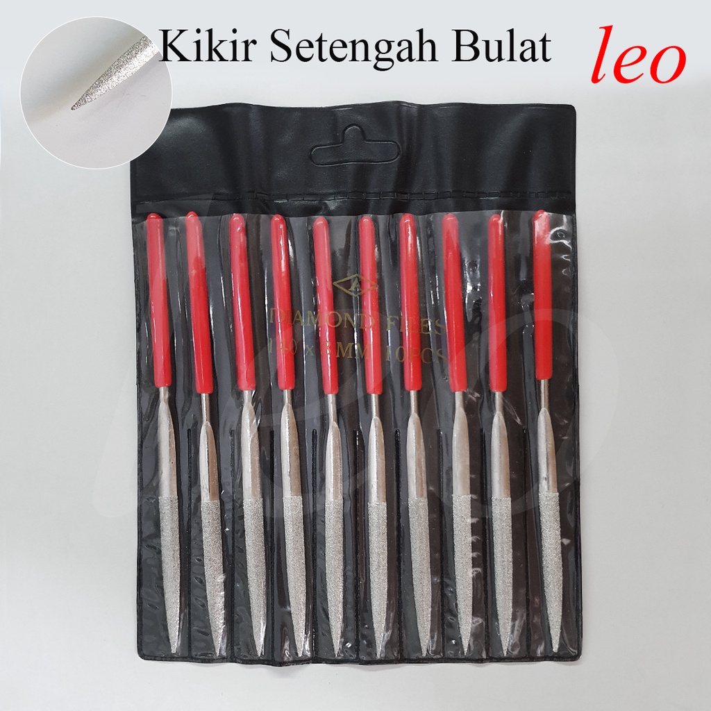 Jual Kikir Diamond Setengah Bulat Set 10 Pcs 140x3mm Half Circle ...