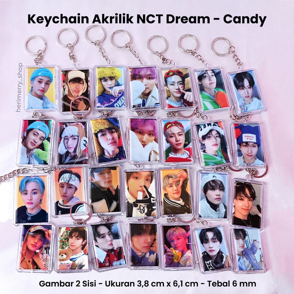Jual Gantungan Kunci Akrilik NCT DREAM CANDY Unofficial 2 Sisi ...