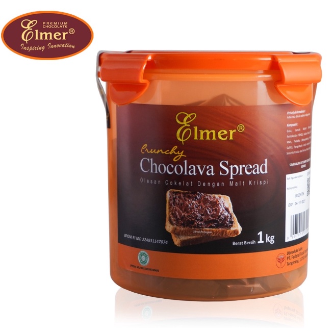 Jual Elmer Spread Crunchy Selai Olesan Topping dan Isian Rasa Chocolava ...
