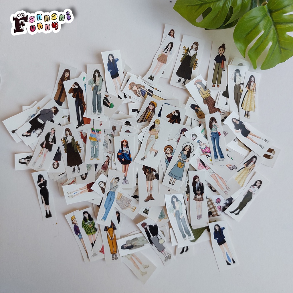 Jual Stiker style cewek aesthetic | sticker ootd | stiker korea ...