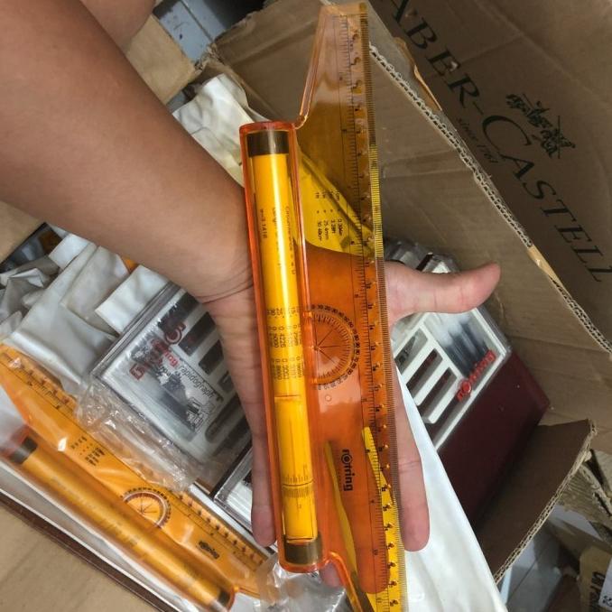 Jual Promo Penggaris Rotring Roller Ruler Bantu Segitiga Pegangan ...