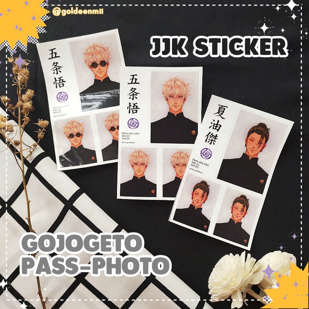 Jual [READY STOCK] JJK - Sticker Gojo Geto Pass-photo Jujutsu Kaisen ...