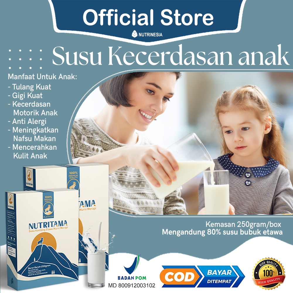 Jual Susu Nutritama | Susu Kecerdasan anak | Susu Etawa anak | Susu ...