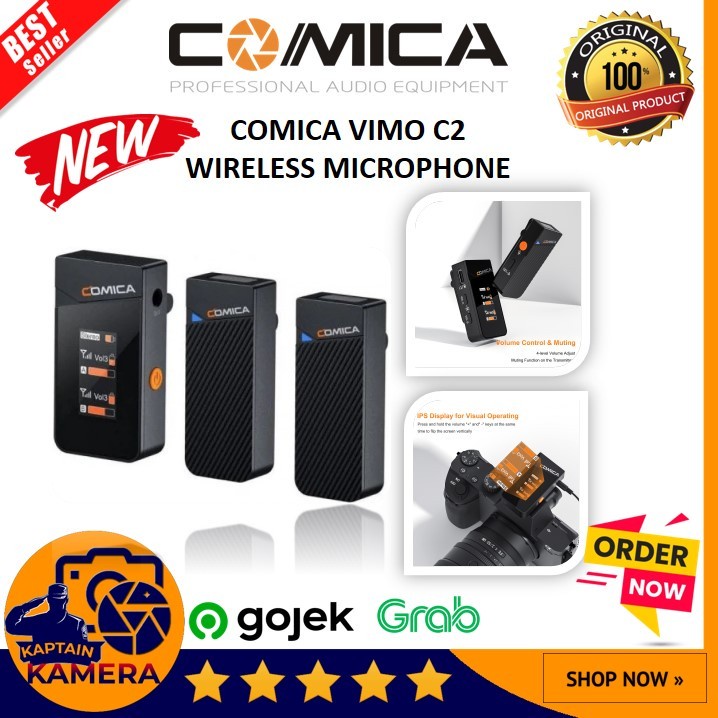 Jual Comica VIMO C2 2.4Ghz Dual Channel Mini Wireless Microphone ...