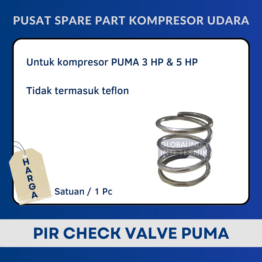 Jual Pir Per Peer Ver Veer Check Cek Valve Kompresor Angin PUMA 3 HP ...