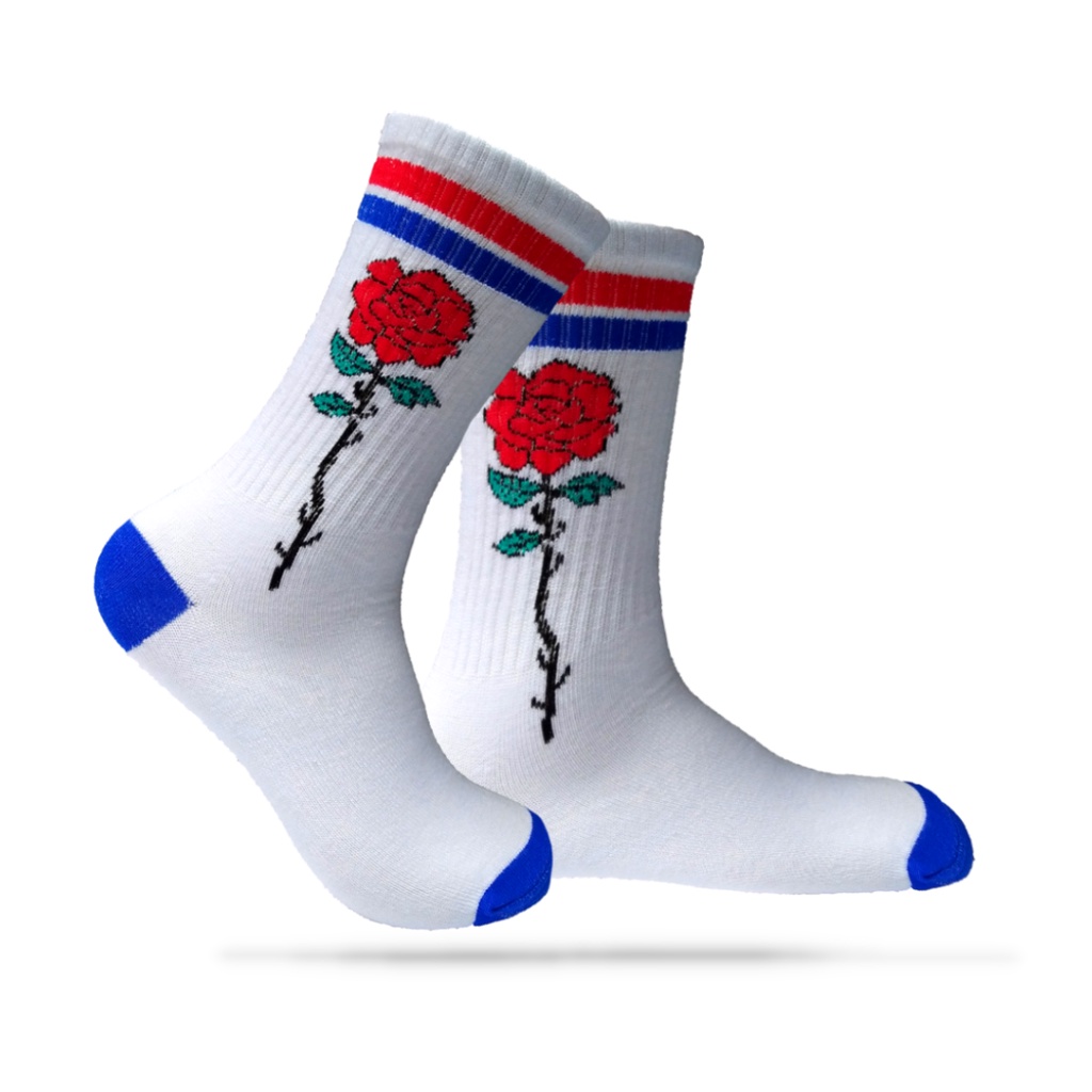 Jual Kaos Kaki Oldschool Skate Motif Bunga - The Hawking | Shopee Indonesia