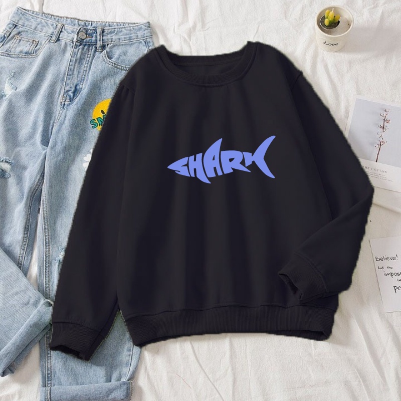 Jual HPYNES - Shark Sweater Sweatshirt Pakaian Luar Lengan Panjang ...
