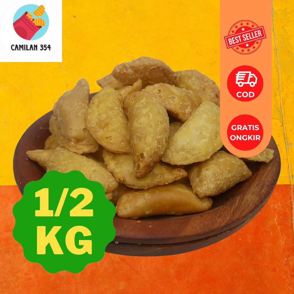 Jual [500GRAM] Pastel Isi Abon Sapi Mini Kering - 1/2kg / Kue Kering ...